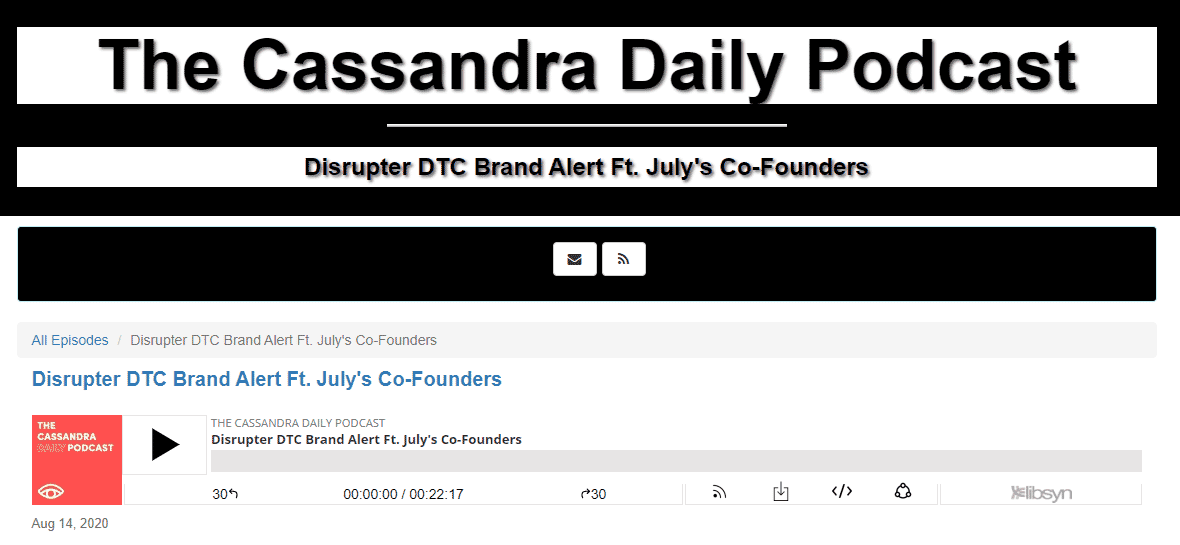 Podcast Interview for Erik, co-founder of July.ac - Mark Rauterkus